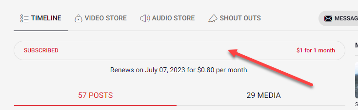 How to cancel a subscription – LoyalFans.com